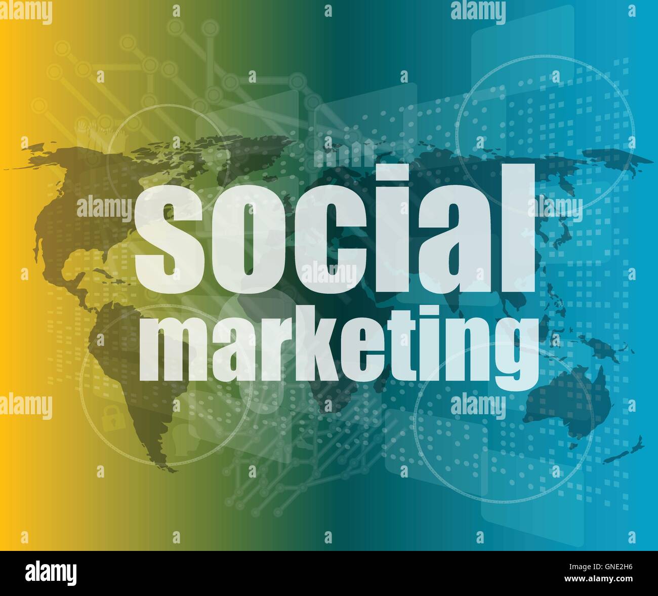 product retail cycle - digital touch screen interface vector quotation ...