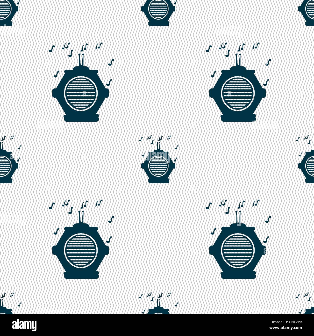 Retro radio pattern vector hi-res stock photography and images - Alamy