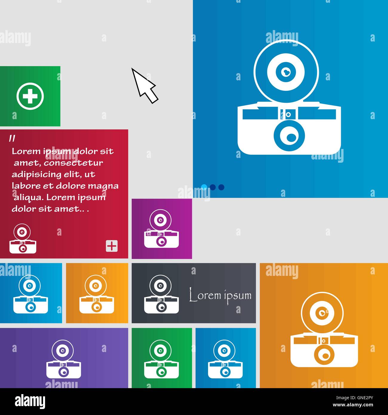 Camera interface Stock Vector Images - Alamy