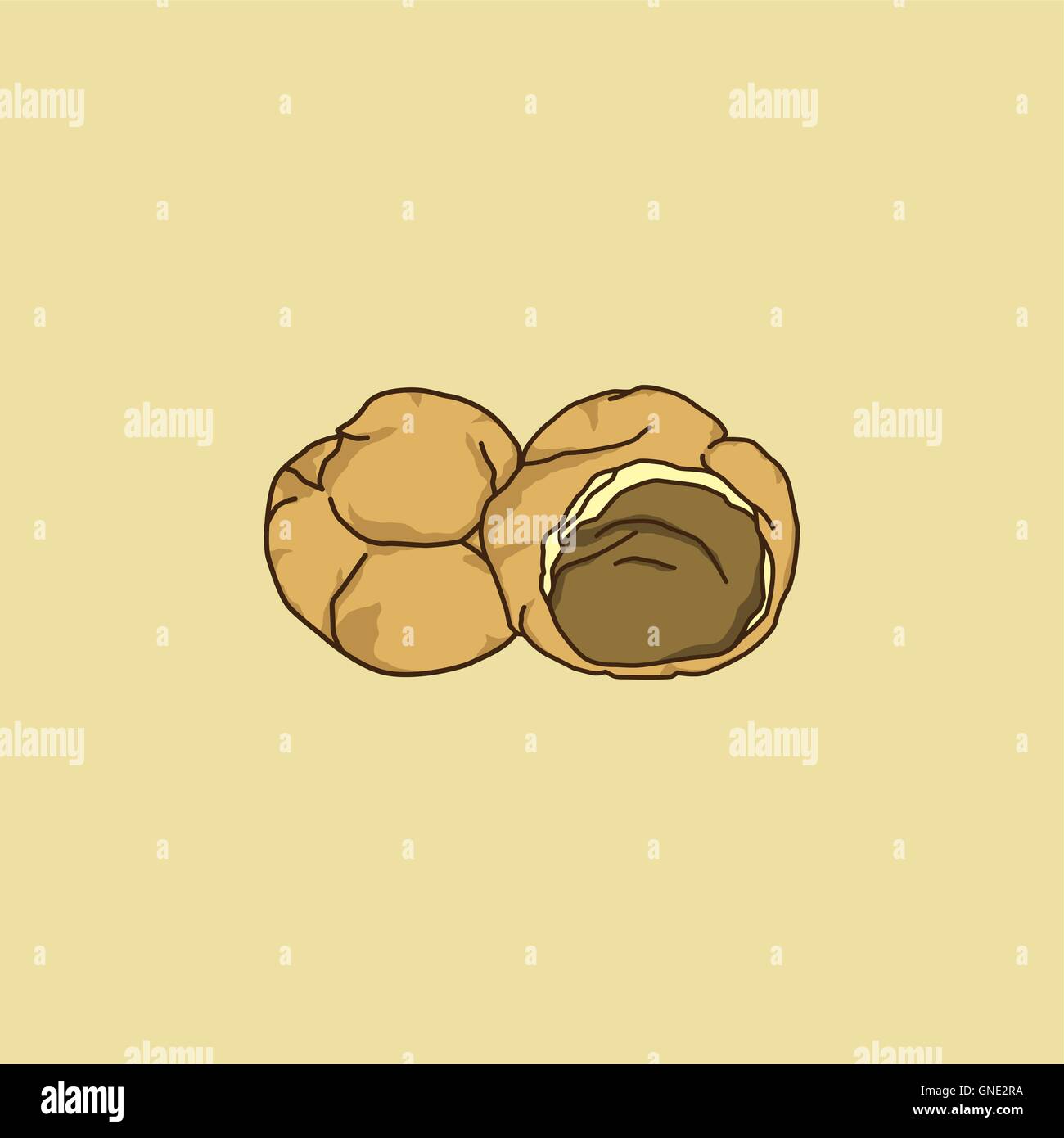 Vanilla puff pastry Stock Vector Images - Alamy