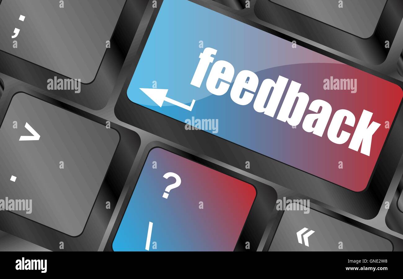 feedback on computer keyboard key button vector , keyboard keys ...