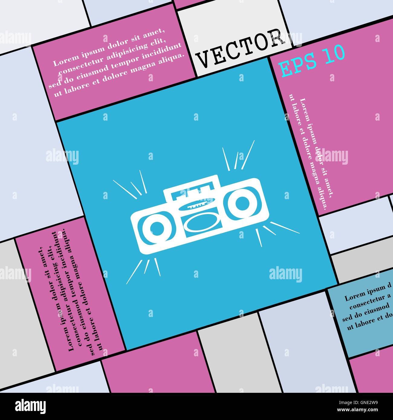 Modern radio player Stock Vector Images - Alamy