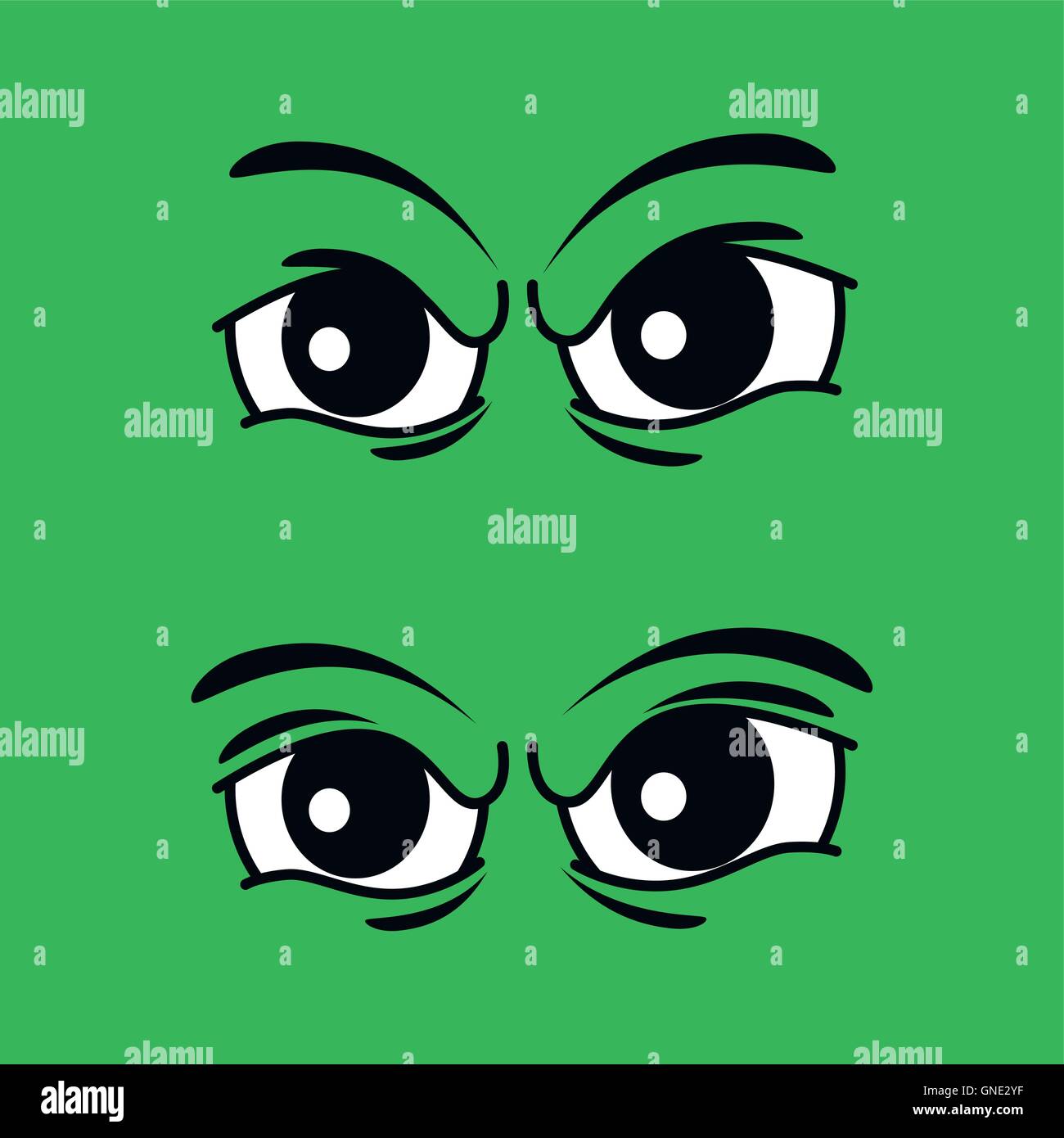 angry eye illustration Stock Vector Image & Art - Alamy