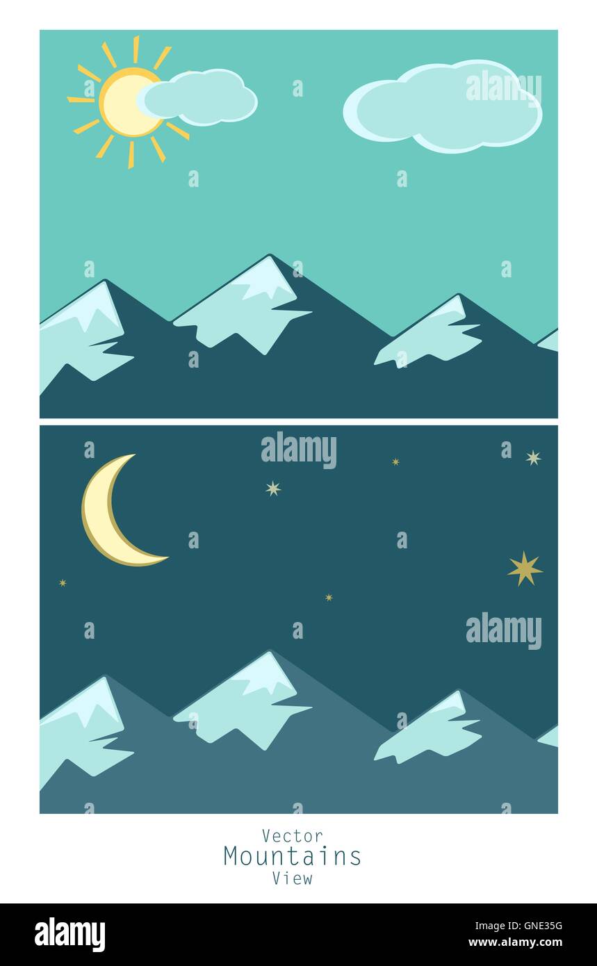 vector mountains elements Stock Vector Image & Art - Alamy