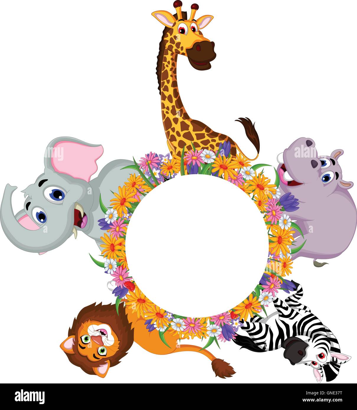 Giraffe tree flowers Stock Vector Images - Alamy