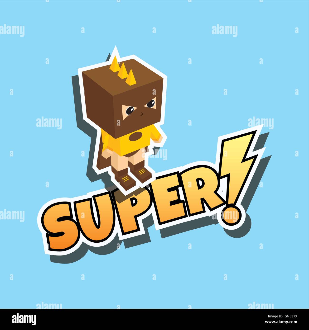 great superhero cartoon Stock Vector Image & Art - Alamy
