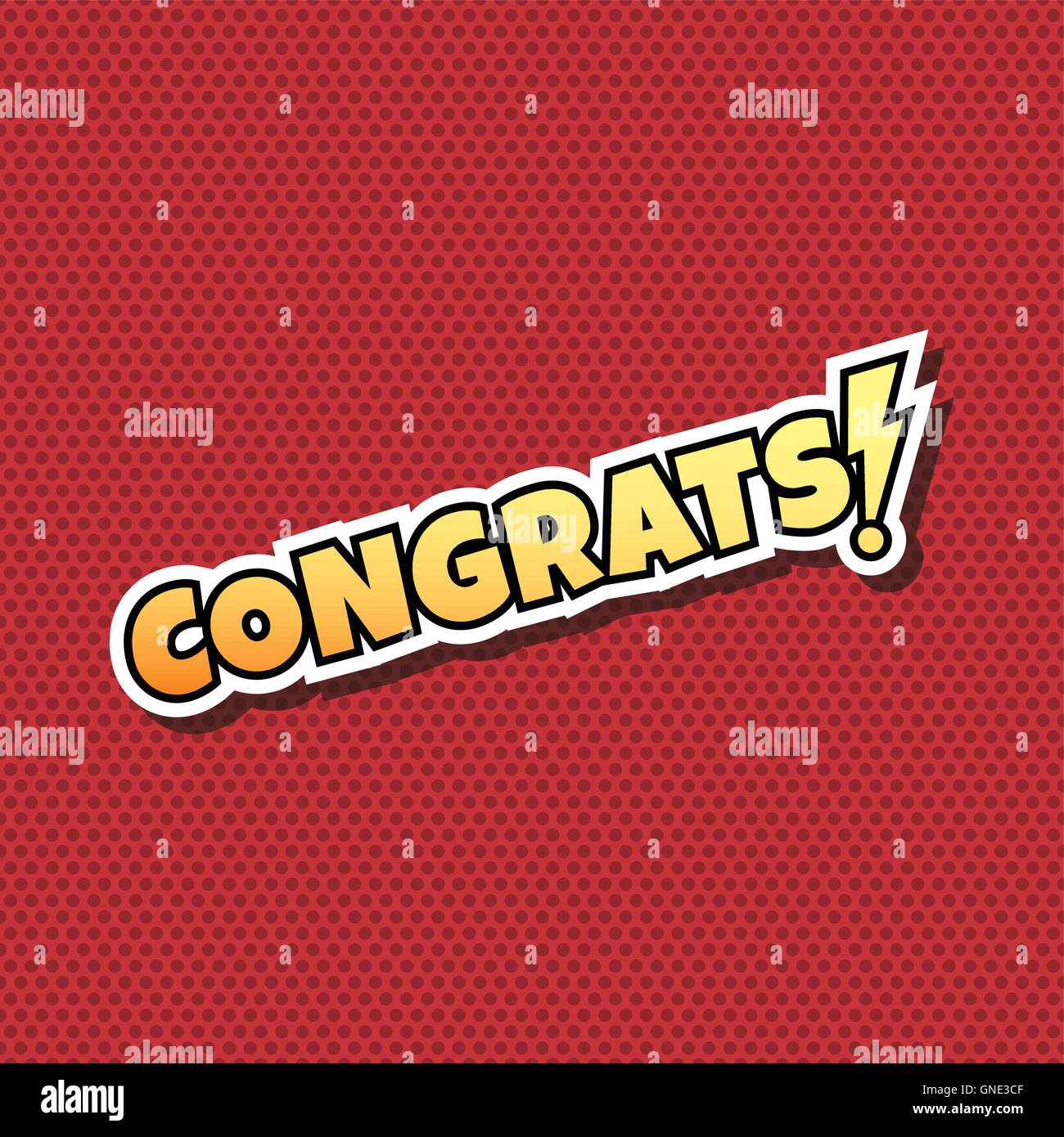 Congrats Comic Speech Bubble Cartoon Stock Vector Image & Art - Alamy