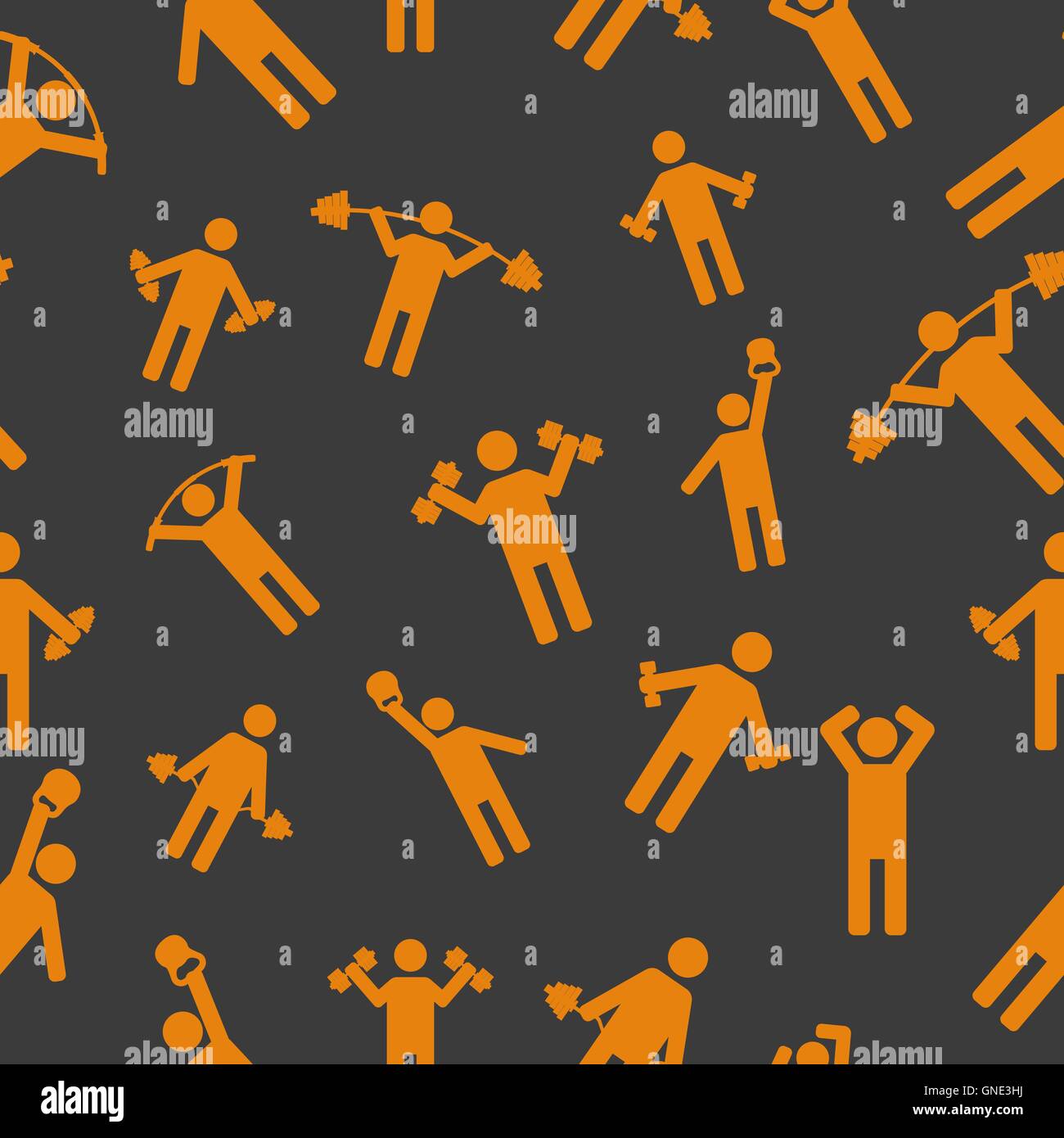 Seamless background with athletes, vector illustration Stock Vector ...