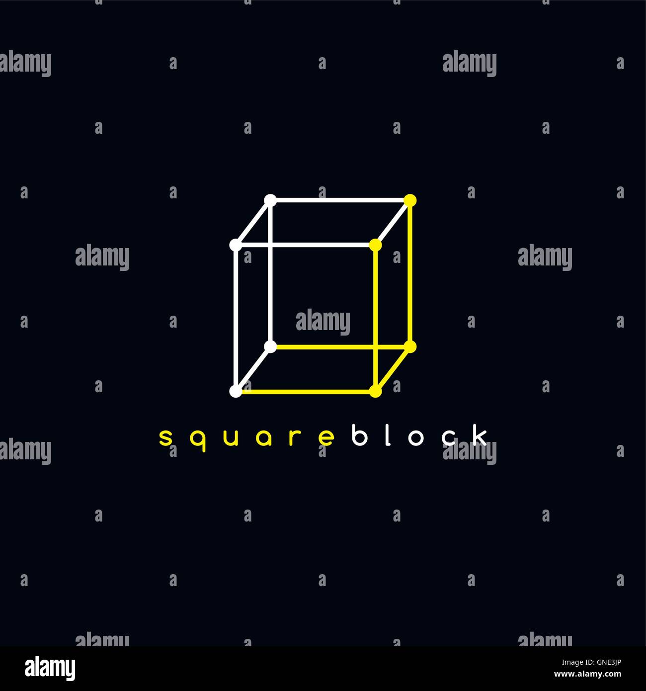 square logotype outline Stock Vector Image & Art - Alamy