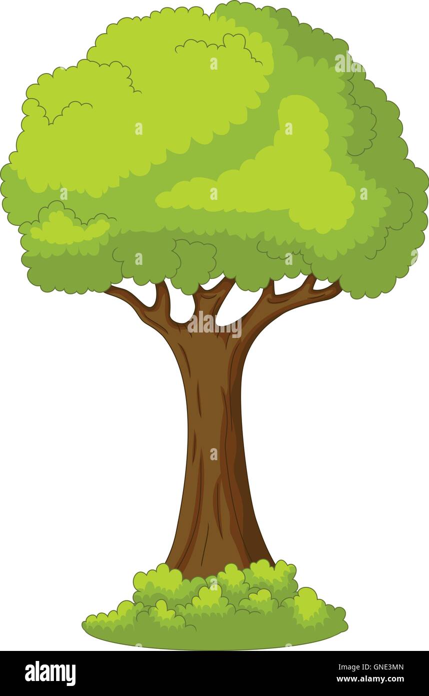 Mushroom tree magic forest Stock Vector Images - Alamy