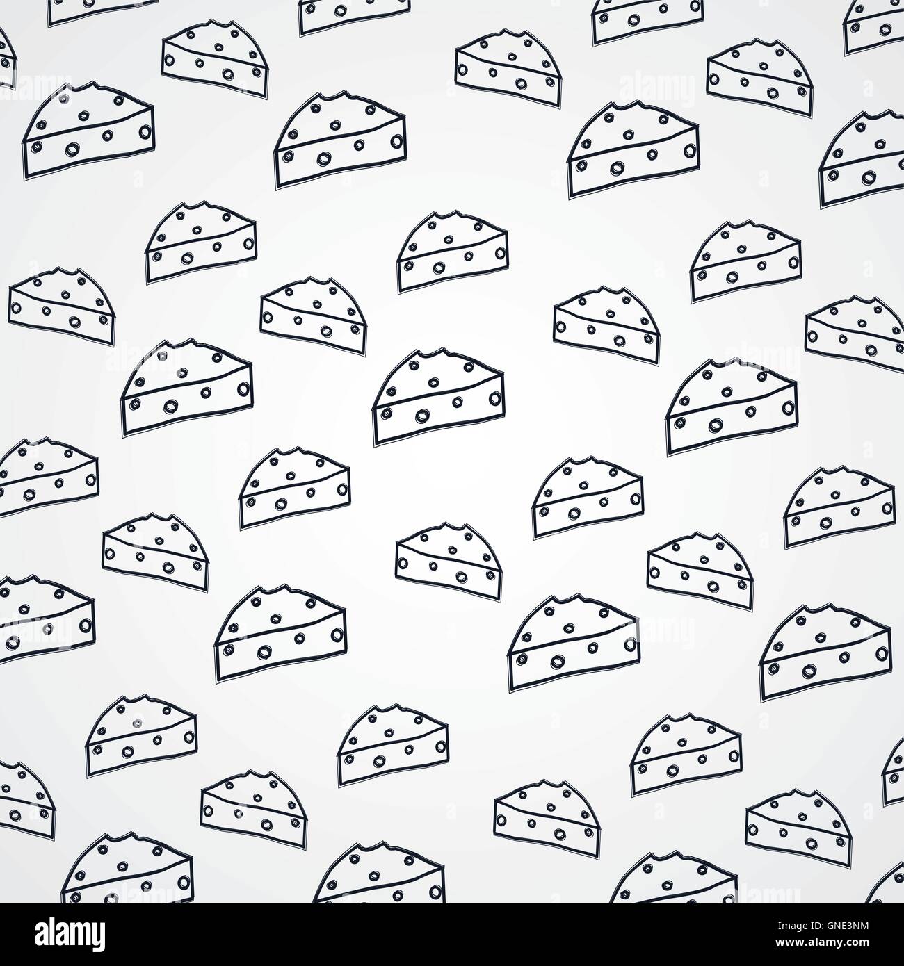 Sliced cheddar cheese gourmet Stock Vector Images - Alamy