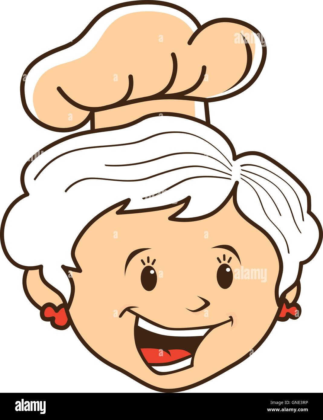 grandma chef cartoon Stock Vector Image & Art - Alamy