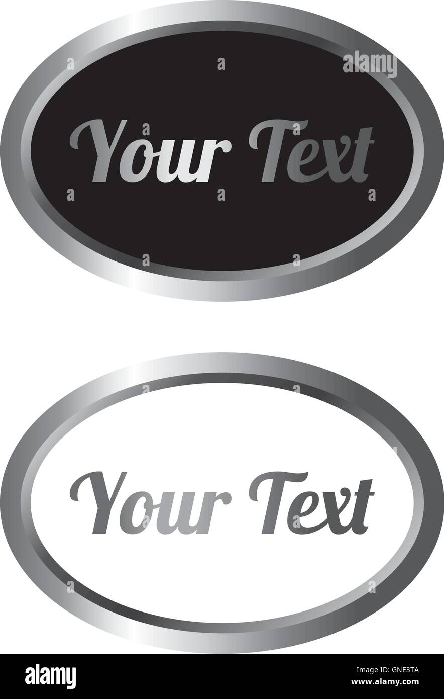 silver metal website button Stock Vector Image & Art - Alamy