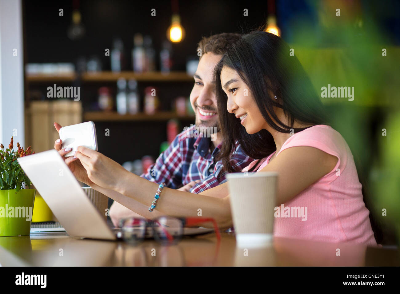 Romantic couple having date Stock Photo - Alamy