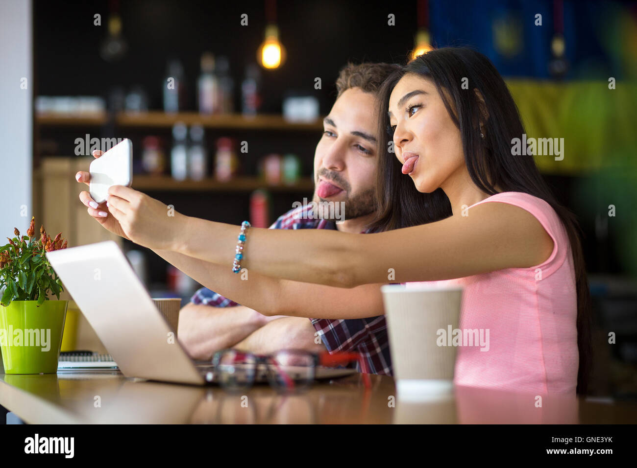 Romantic couple having date Stock Photo - Alamy