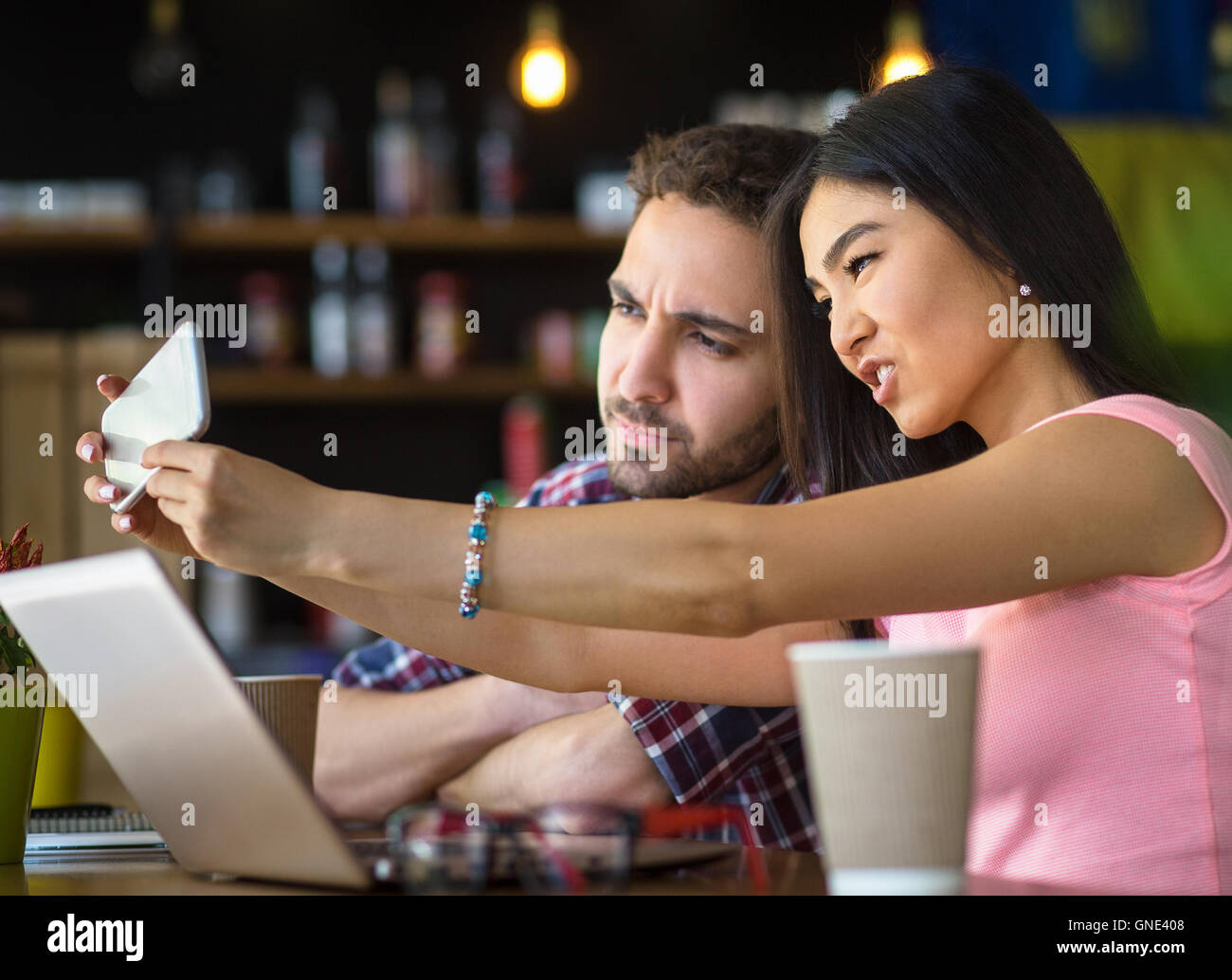Romantic couple having date Stock Photo - Alamy