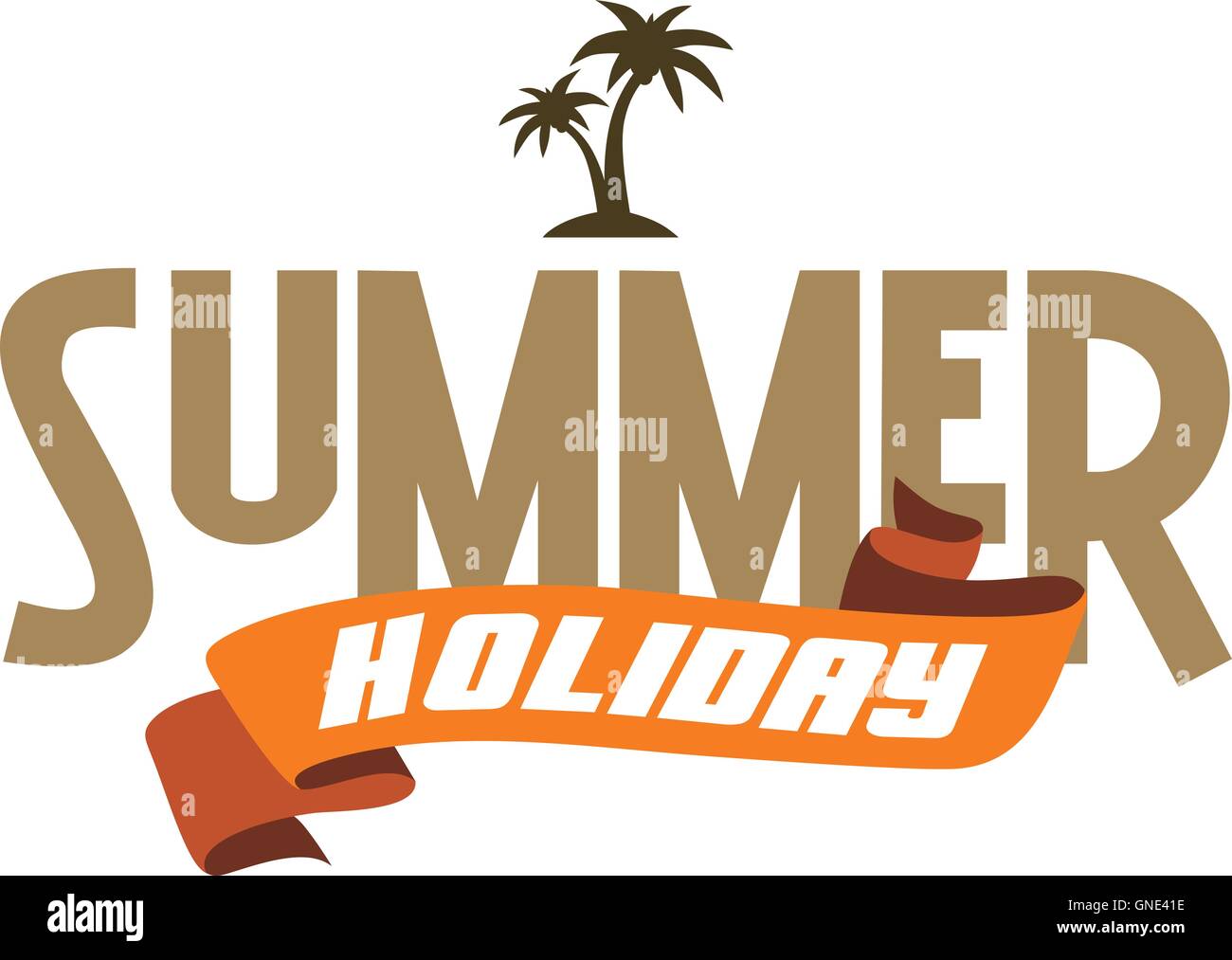 summer holiday ribbon art theme Stock Vector Image & Art - Alamy