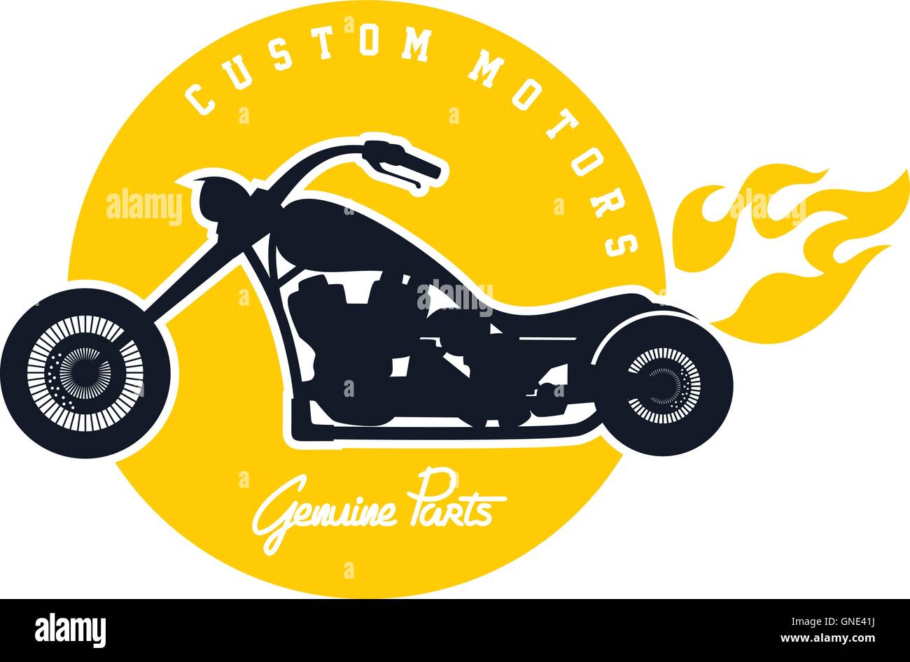 custom motorcycle chopper bike Stock Vector Image & Art - Alamy