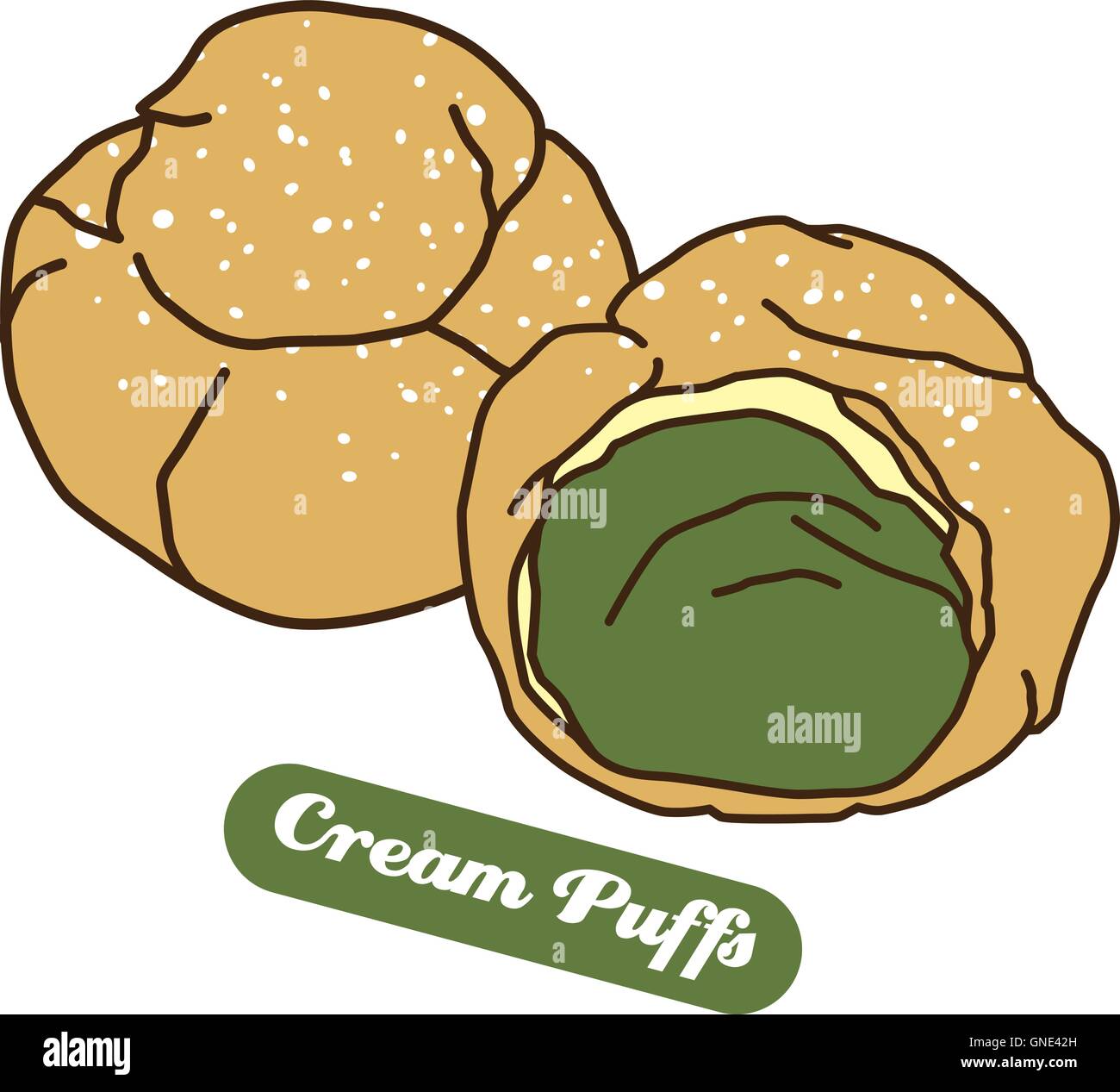 Puff Pastry Stock Vector Images - Alamy