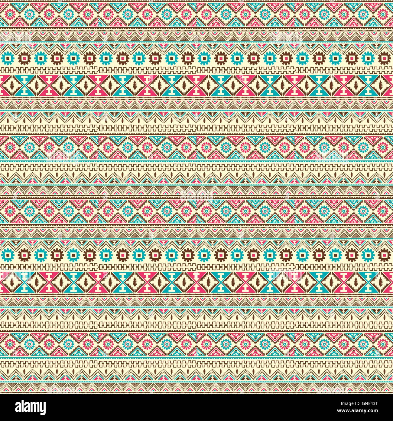 native ethnic seamless pattern Stock Vector Image & Art - Alamy