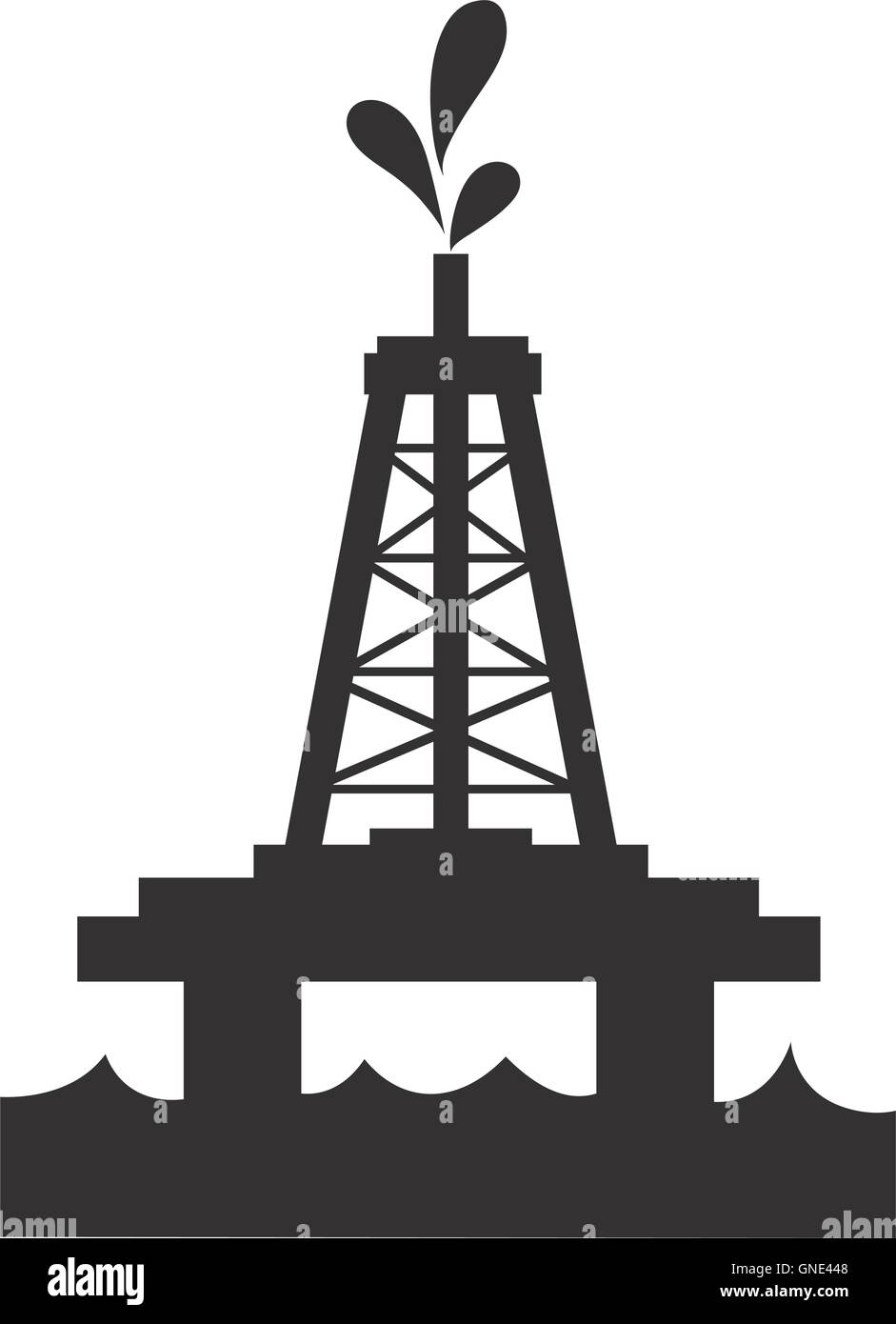 Oil tower icon Stock Vector Image & Art - Alamy
