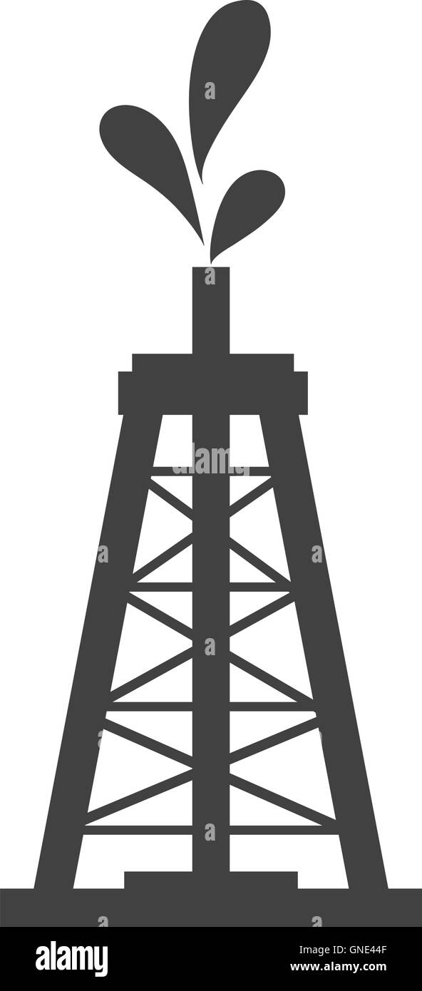 Tower plant oil extraction Black and White Stock Photos & Images - Alamy