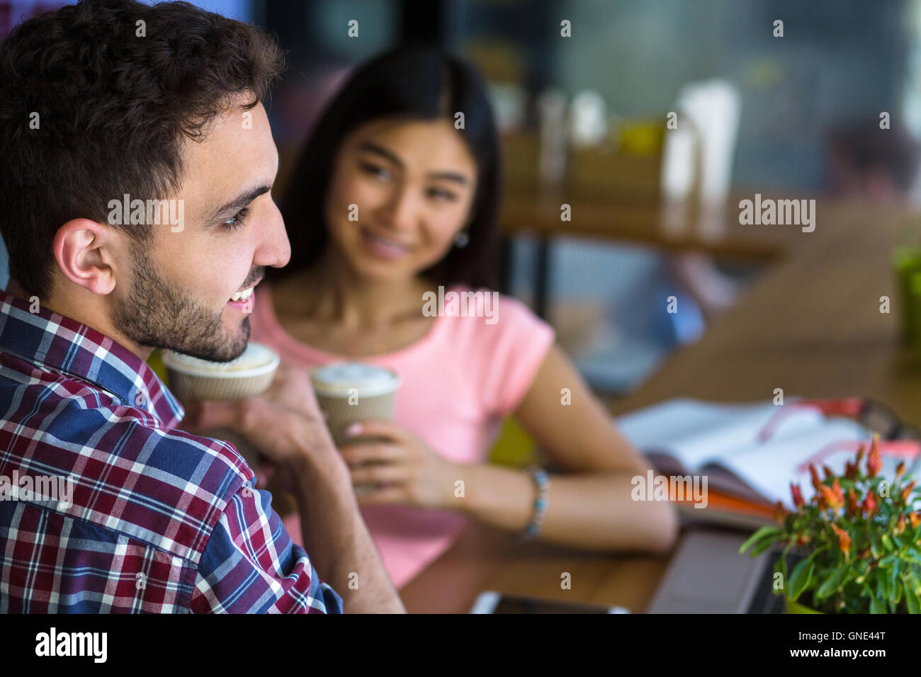 Romantic couple having date Stock Photo - Alamy