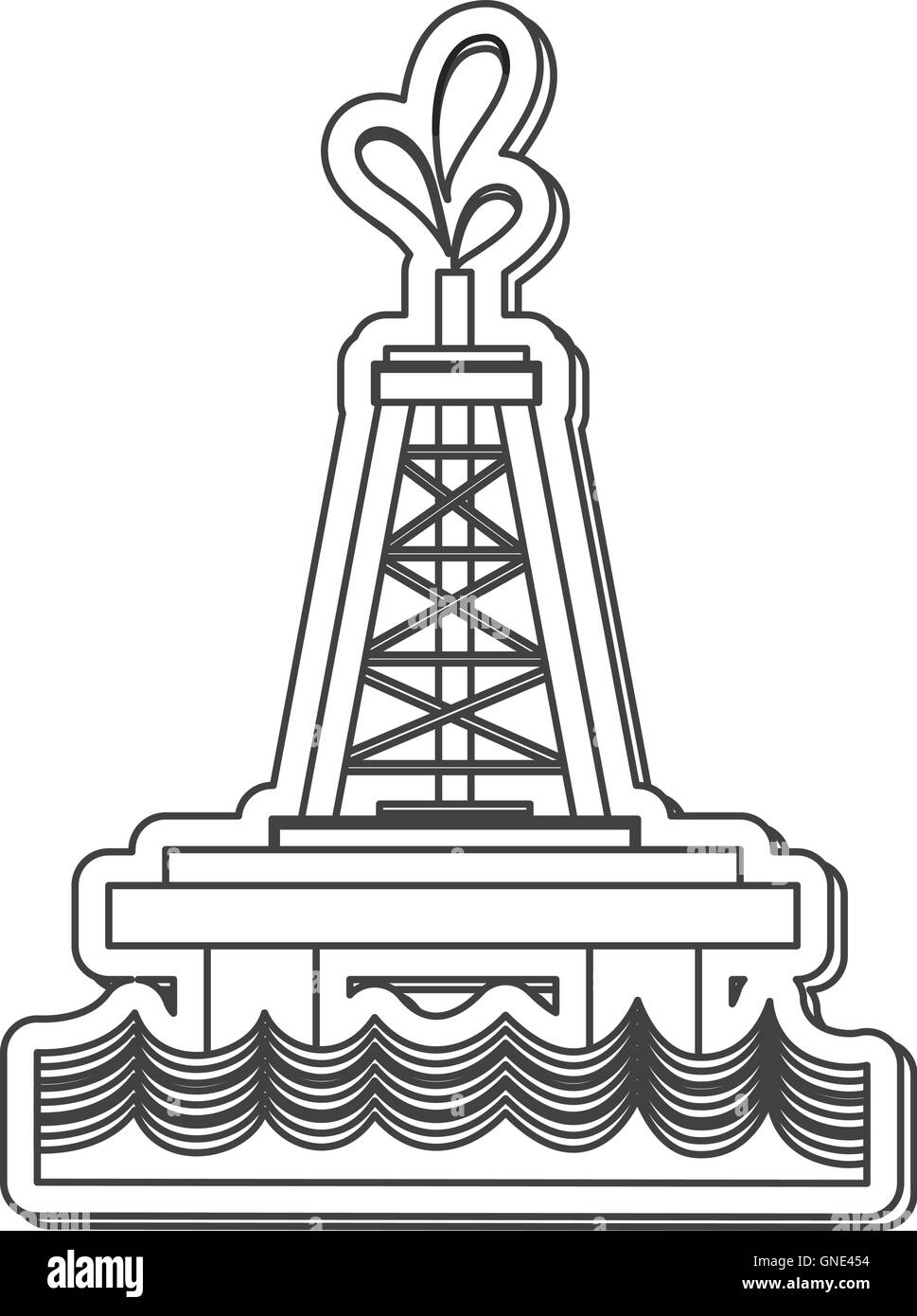 Oil tower icon Stock Vector Image & Art - Alamy