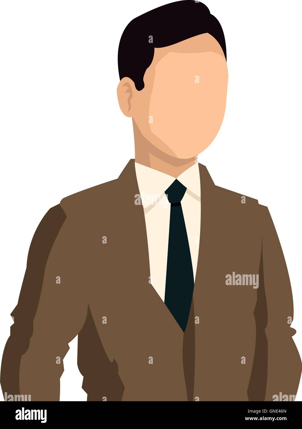 faceless businessman icon Stock Vector Image & Art - Alamy