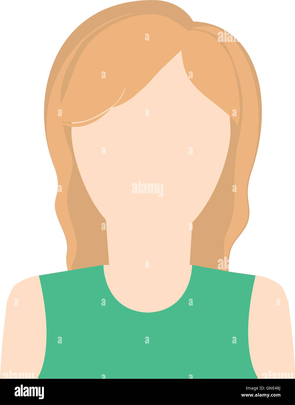 woman girl female avatar icon. Vector graphic Stock Vector Image & Art ...