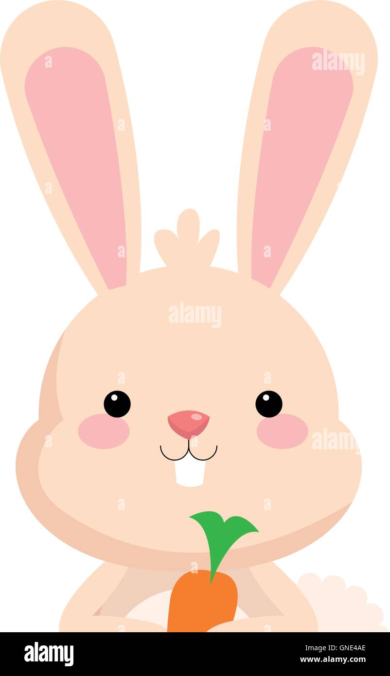 cute rabbit cartoon icon Stock Vector Image & Art - Alamy