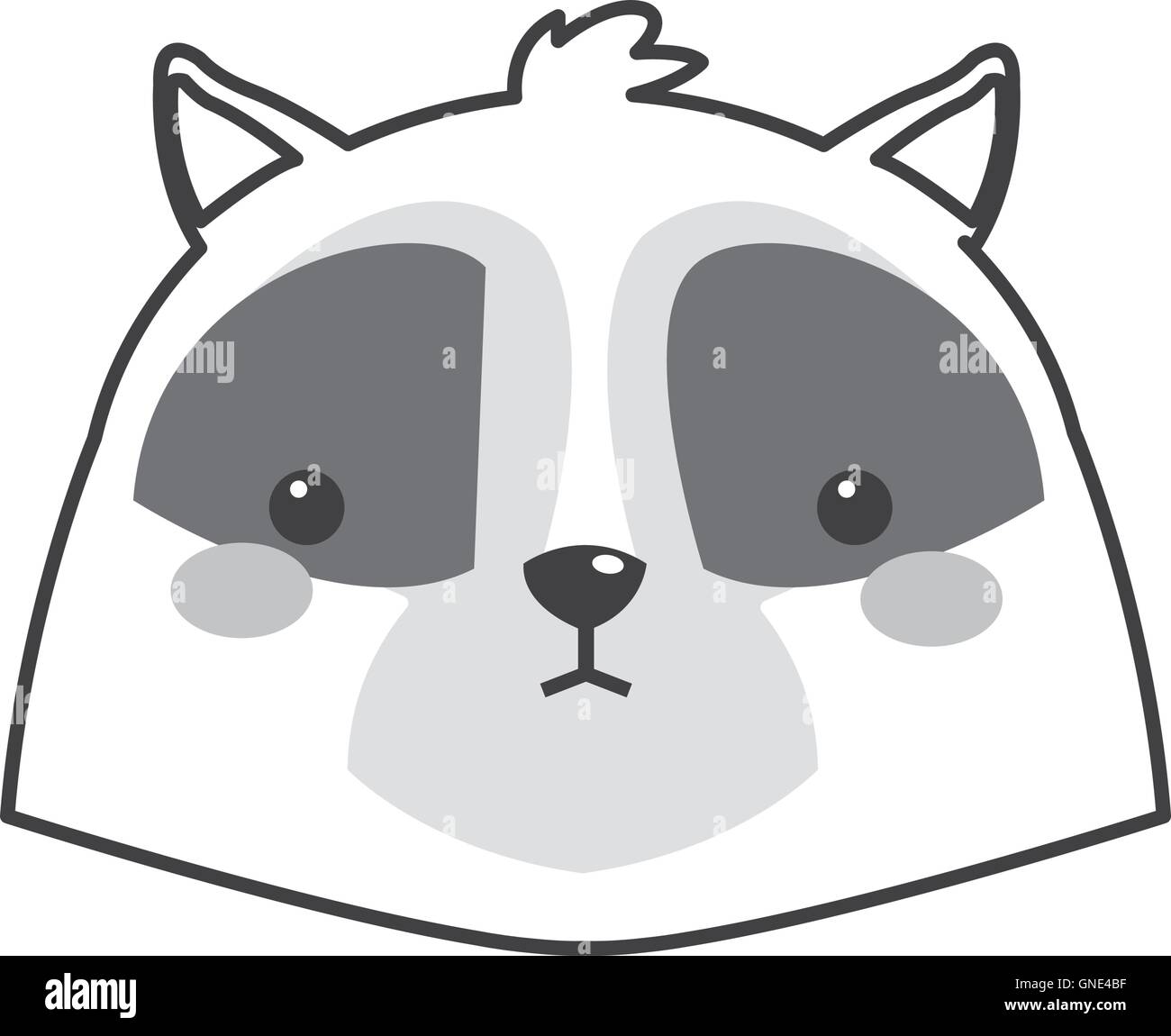 cute raccoon cartoon icon Stock Vector Image & Art - Alamy