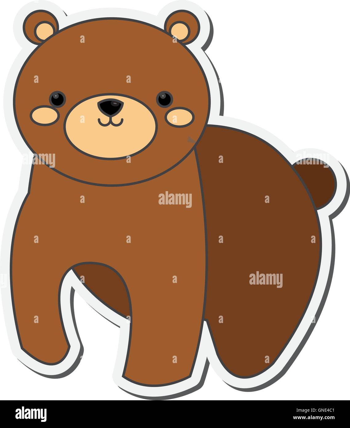 cute bear cartoon icon Stock Vector Image & Art - Alamy