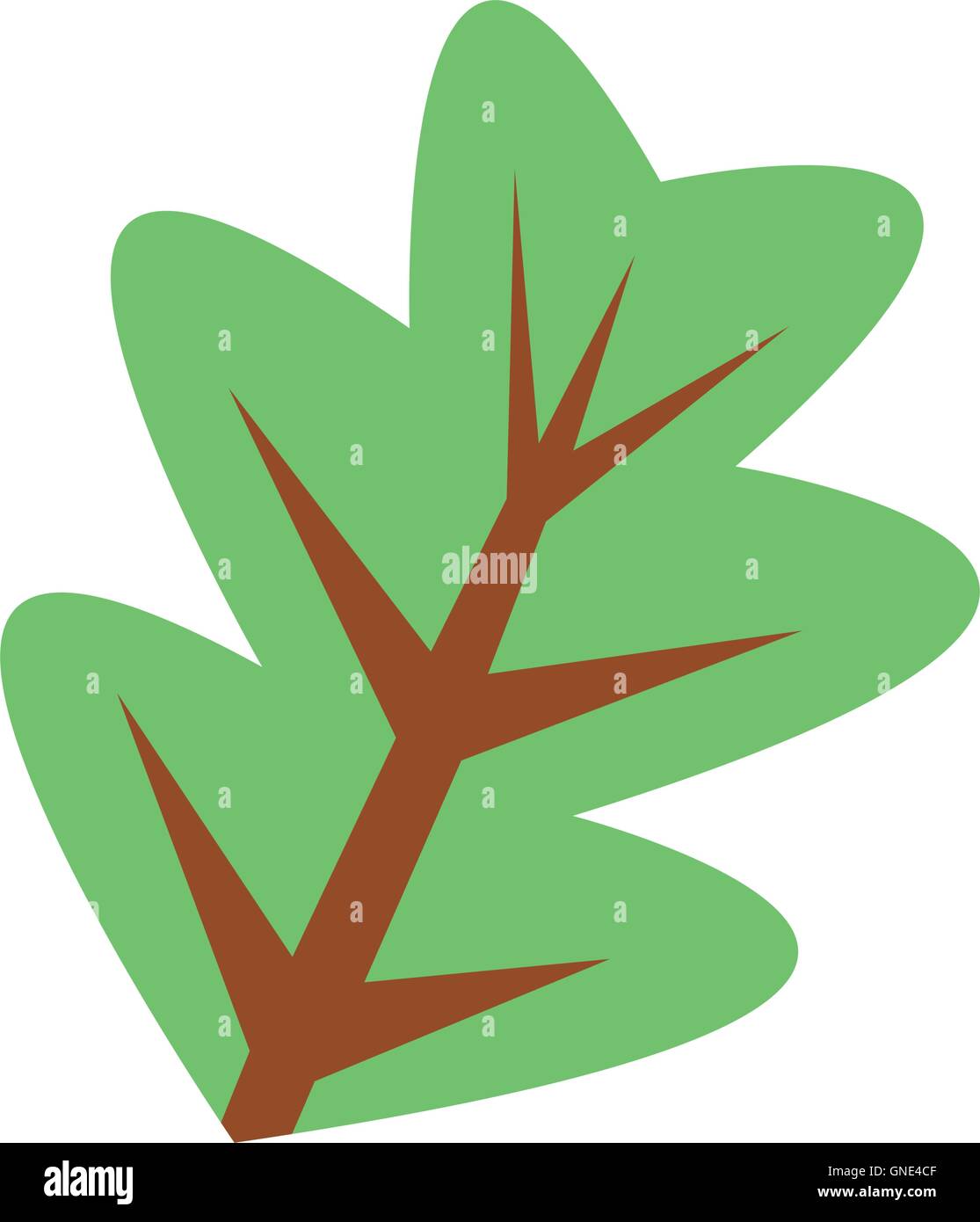 branch with leaves icon Stock Vector Image & Art - Alamy