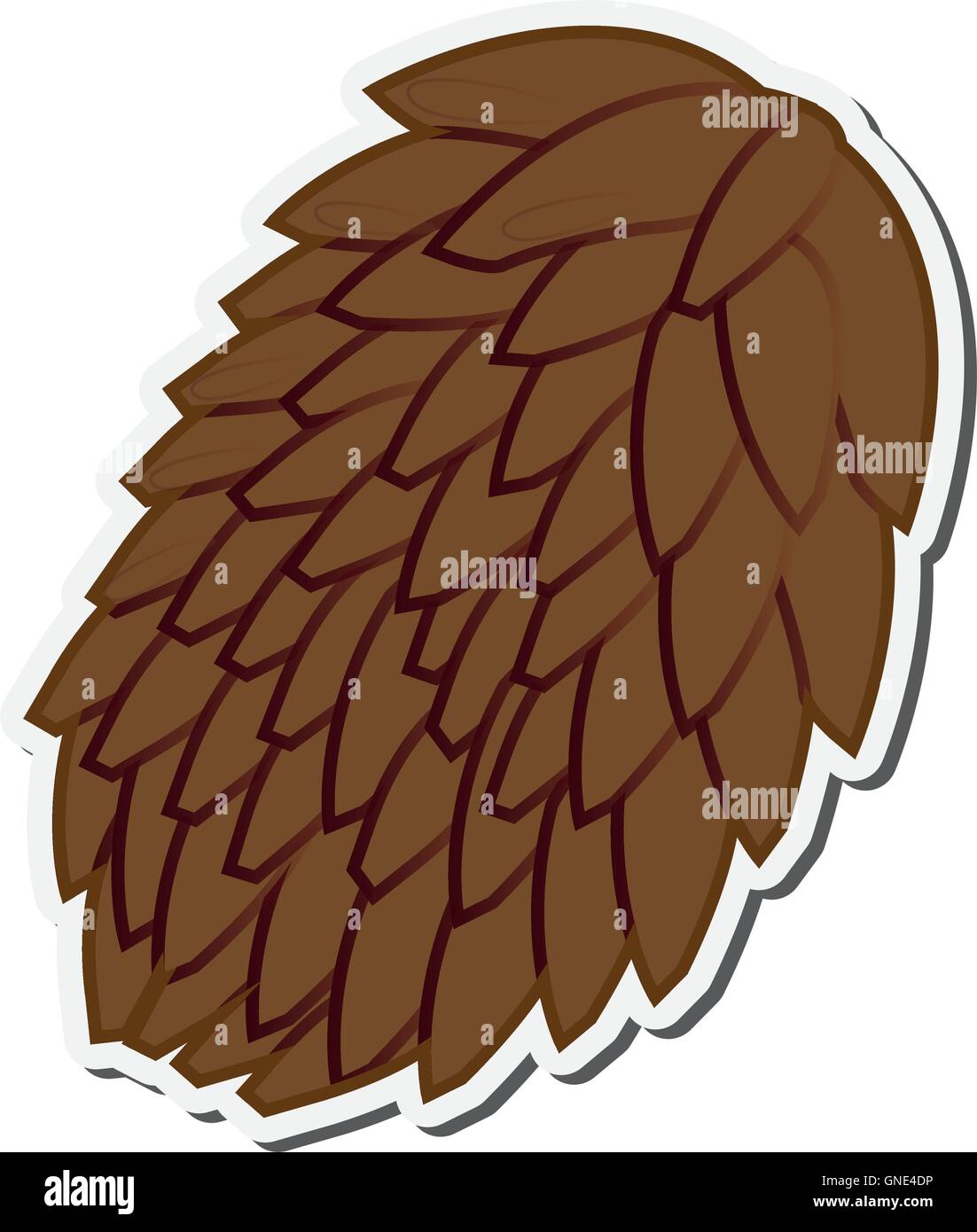 single pine cone icon Stock Vector Image & Art - Alamy