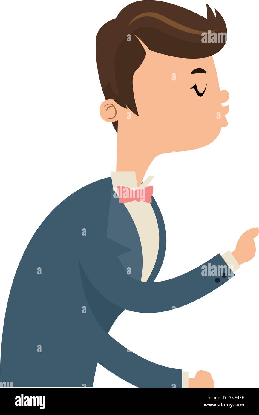 Outdoor couple love kiss Stock Vector Images - Alamy