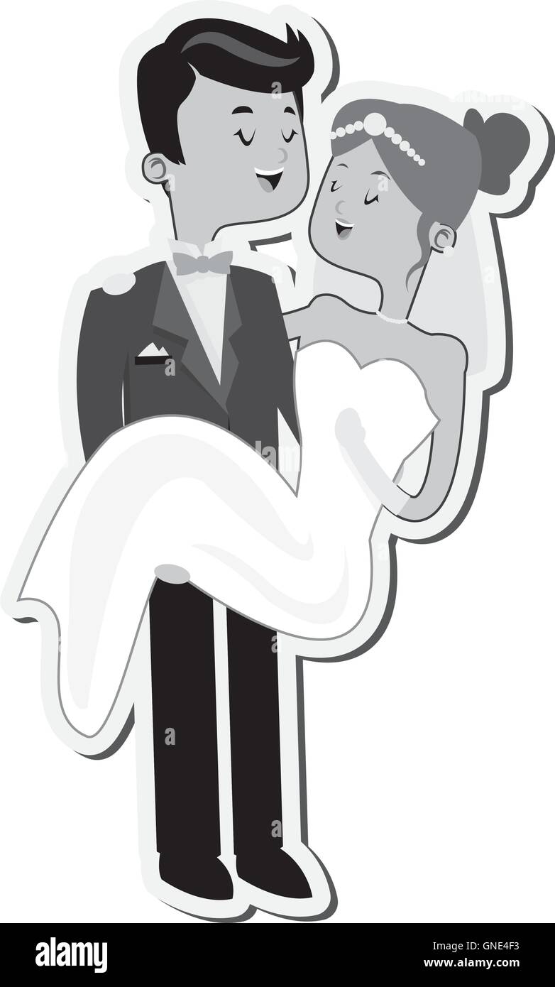 groom carry bride icon Stock Vector Image & Art - Alamy