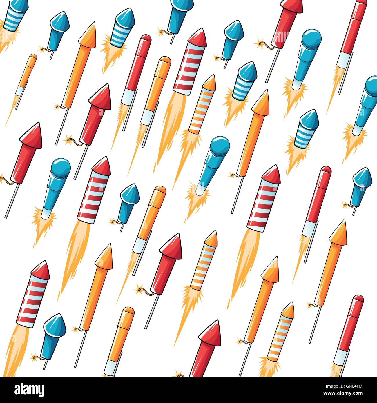 flying firecracker pattern background Stock Vector Image & Art - Alamy