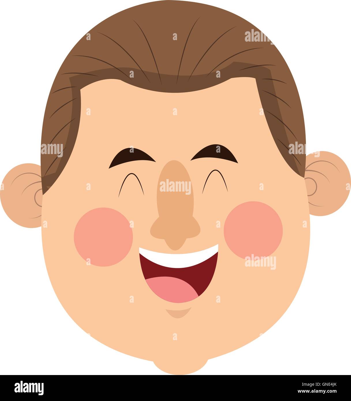happy middle age man icon Stock Vector Image & Art - Alamy