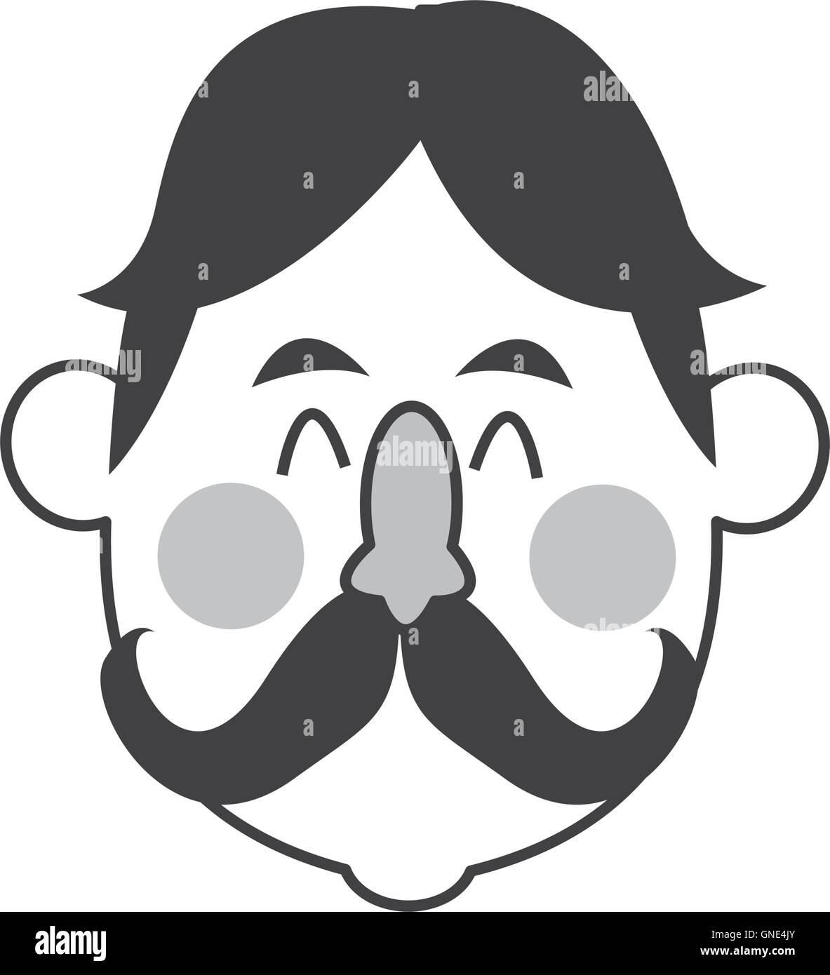 happy middle age man icon Stock Vector Image & Art - Alamy