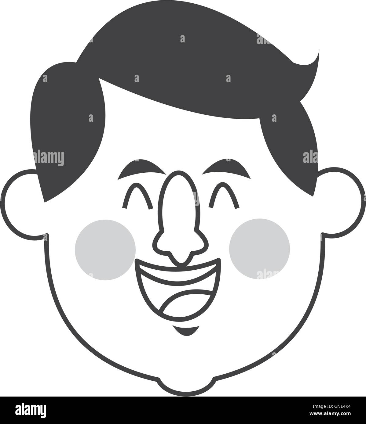 Handsome middle aged man Stock Vector Images - Alamy