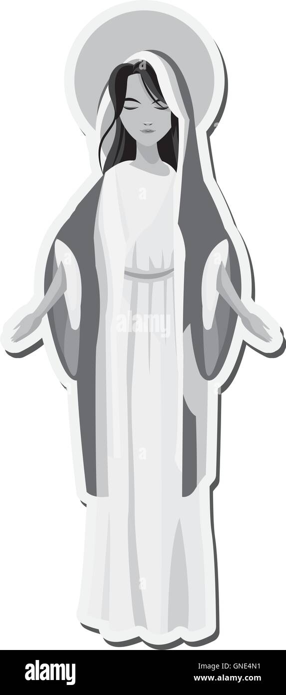 holy virgin mary icon Stock Vector Image & Art - Alamy