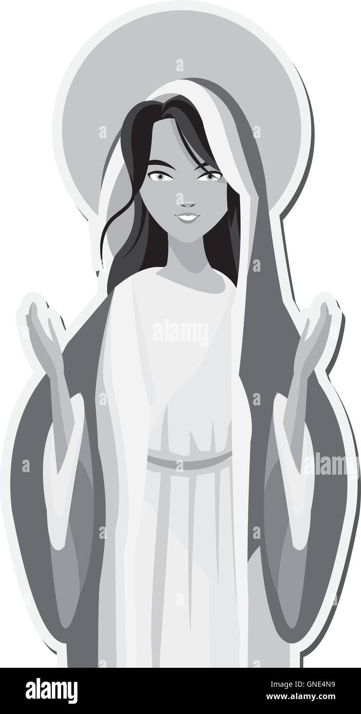 holy virgin mary icon Stock Vector Image & Art - Alamy