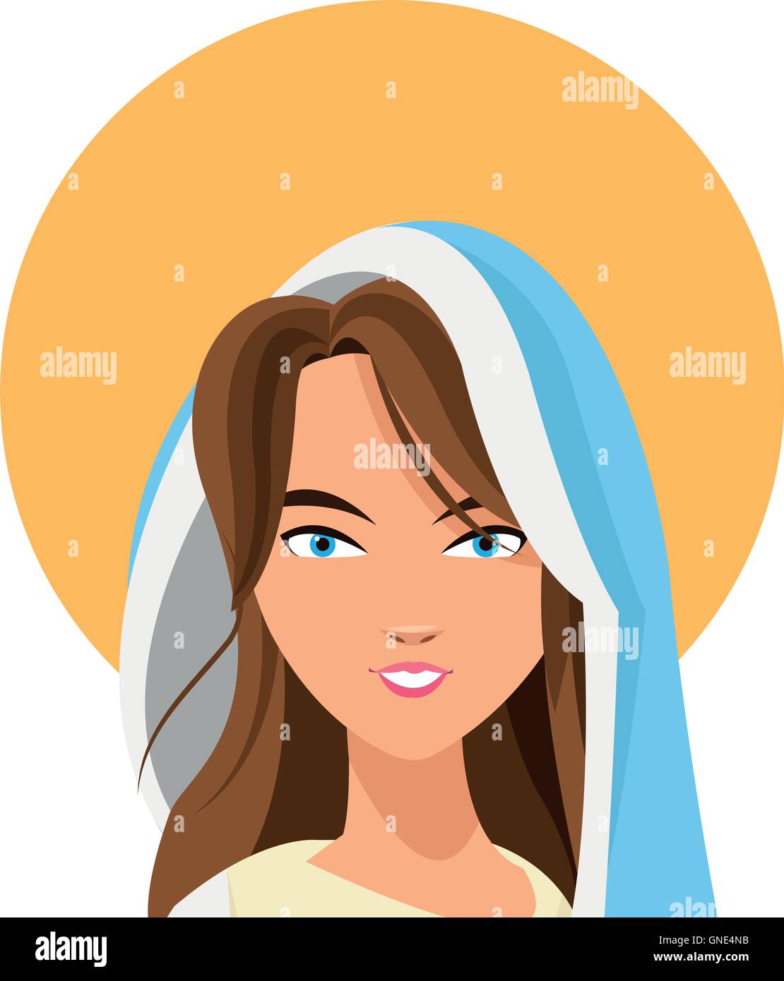 holy virgin mary icon Stock Vector Image & Art - Alamy