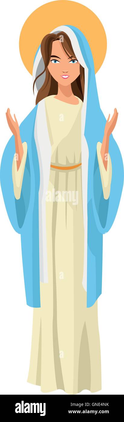 holy virgin mary icon Stock Vector Image & Art - Alamy