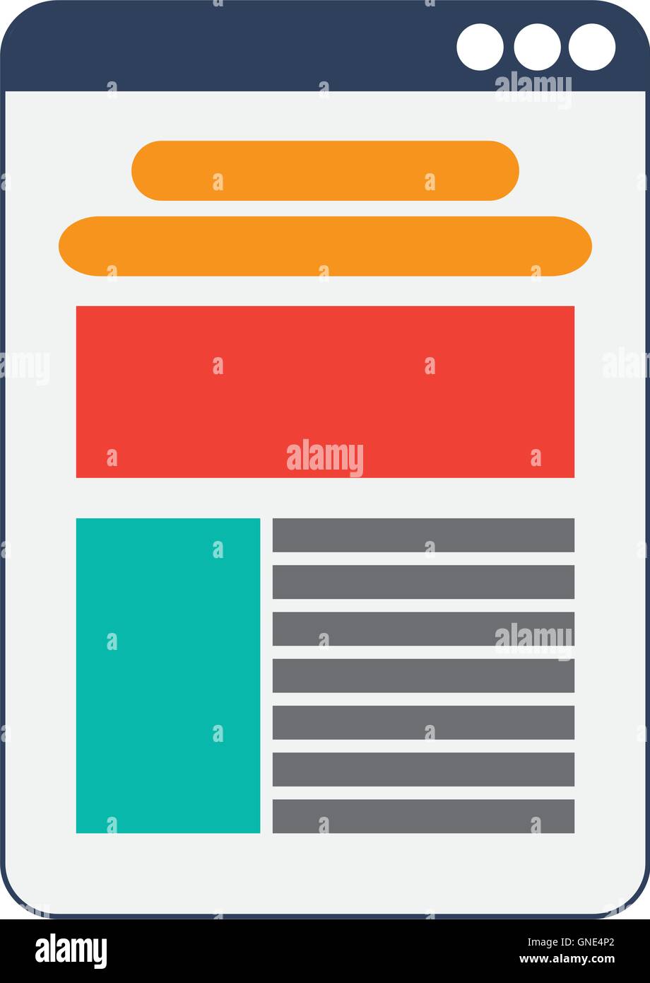 website template icon Stock Vector Image & Art - Alamy