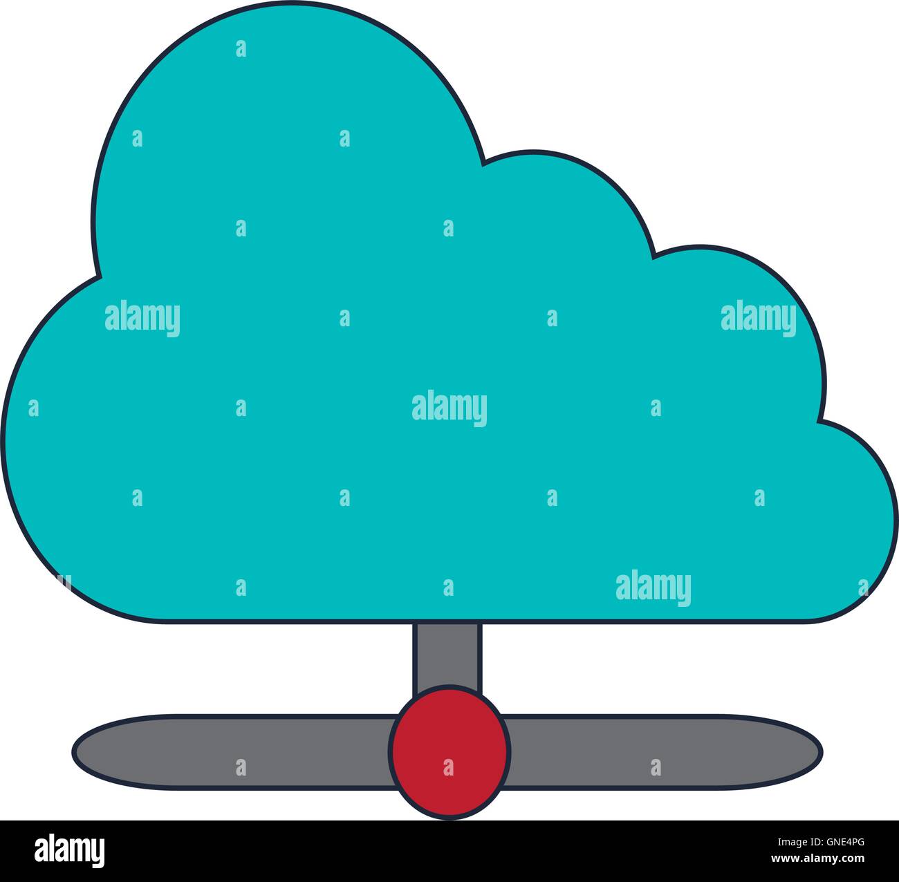 Cloud computing service icon Stock Vector Image & Art - Alamy