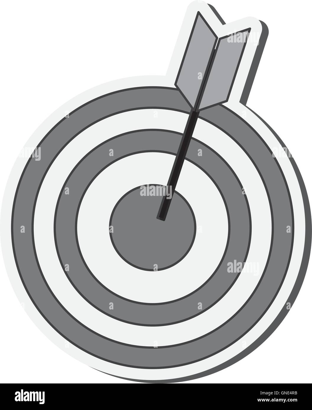 bullseye with arrow icon Stock Vector Image & Art - Alamy