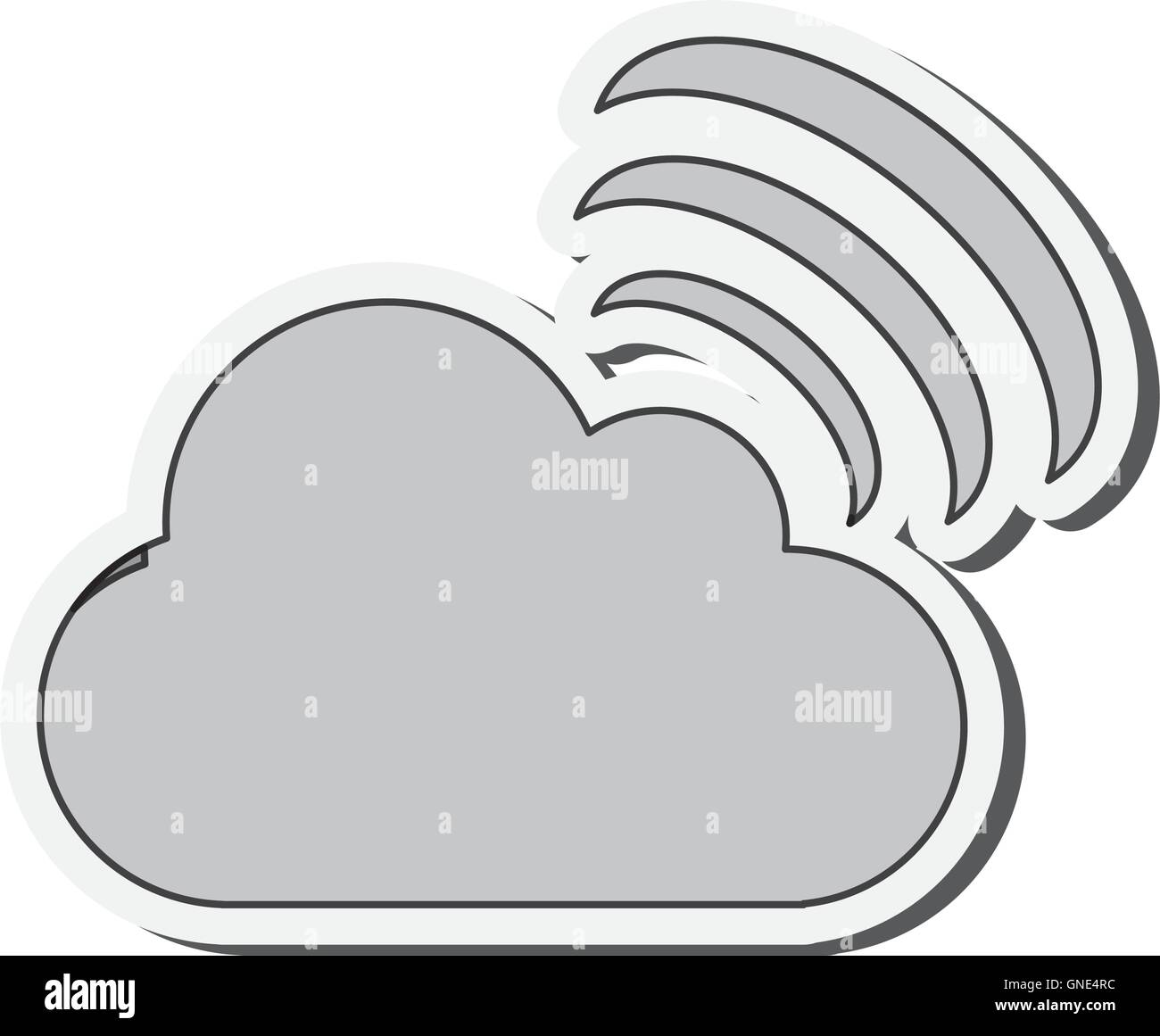 Cloud computing service icon Stock Vector Image & Art - Alamy