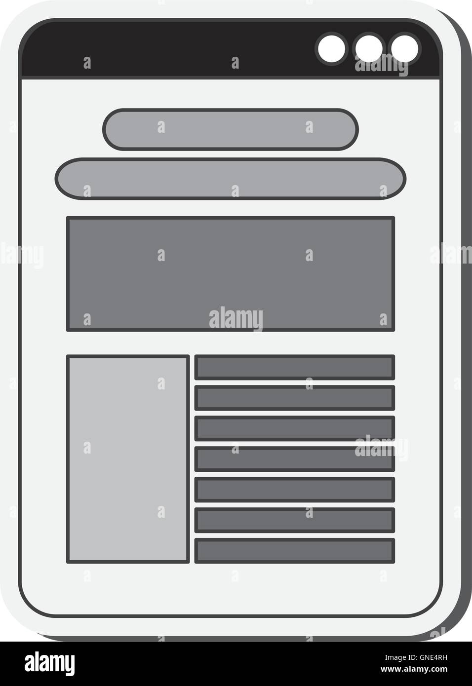 website template icon Stock Vector Image & Art - Alamy